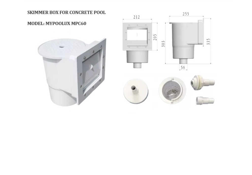 EMAUX EM0010-RV SPA Skimmer Box (Concrete & Vinyl Pool) - 1.5 ...
