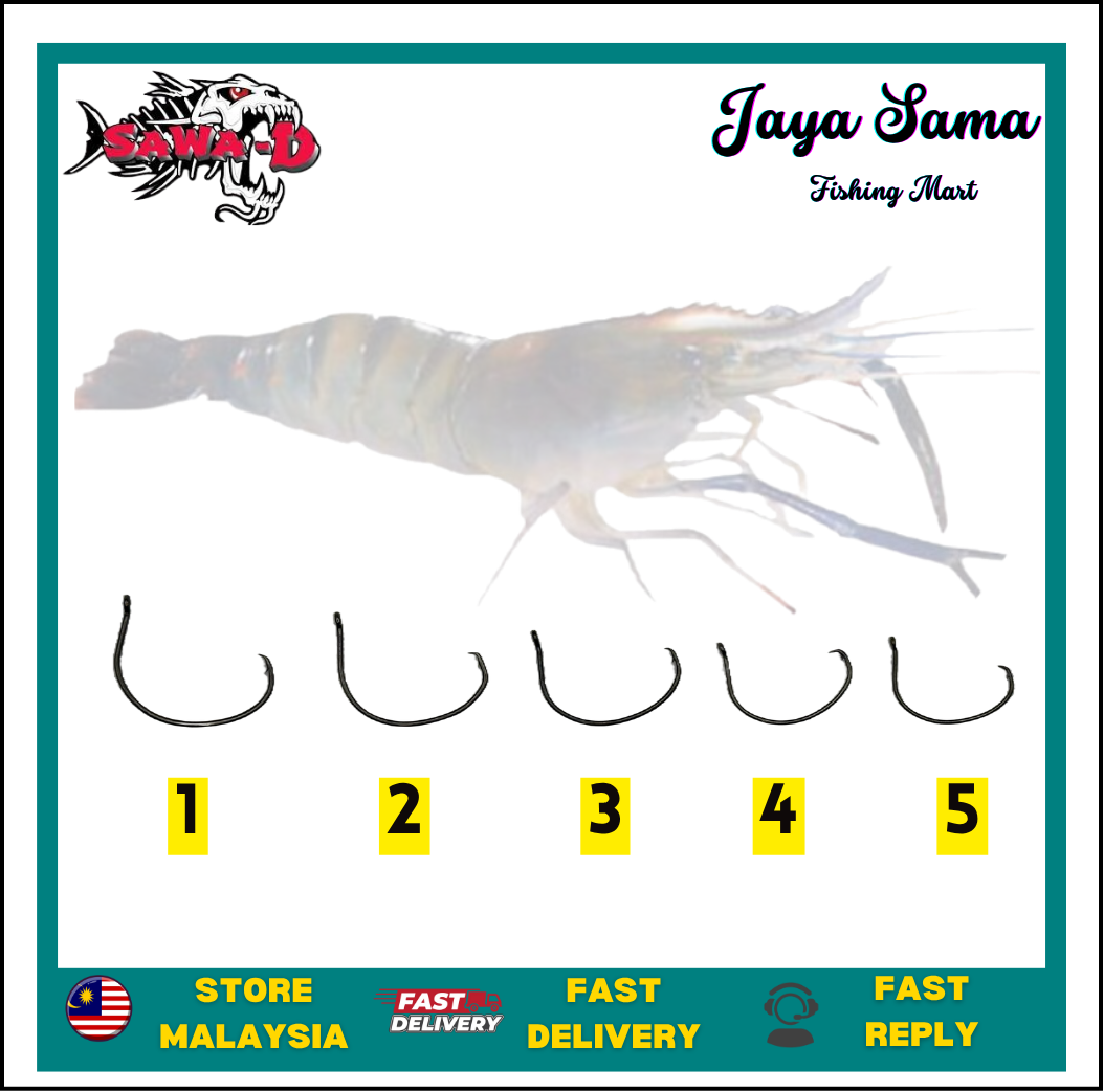 SAWA-D Prawn Hook Mantap | Mata Kail Udang Galah | Mata Maut Pancing ...