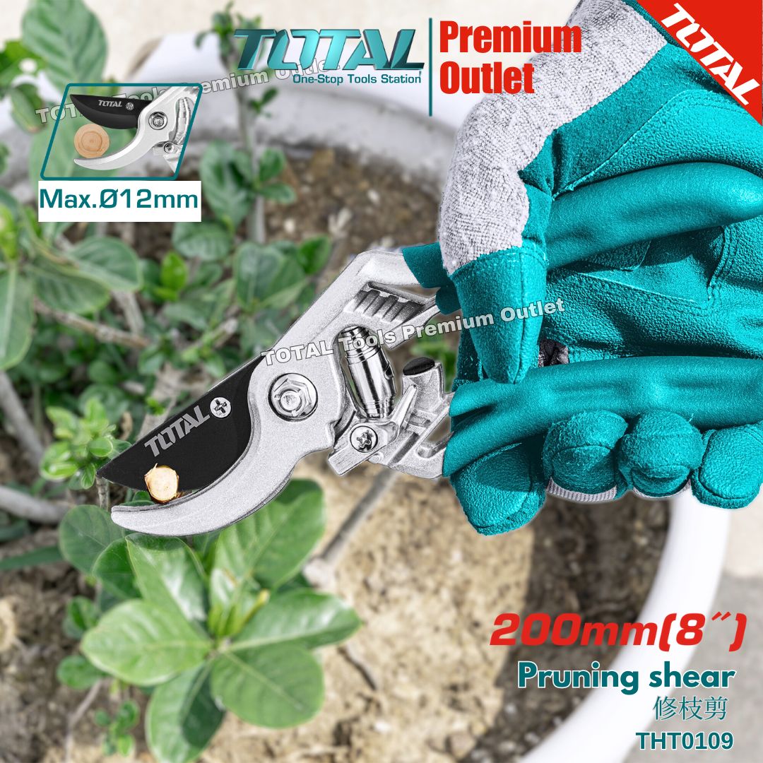 TOTAL Tools 8"/200mm Pruning shear SK5 修枝剪 - THT0109 | Shopee Malaysia
