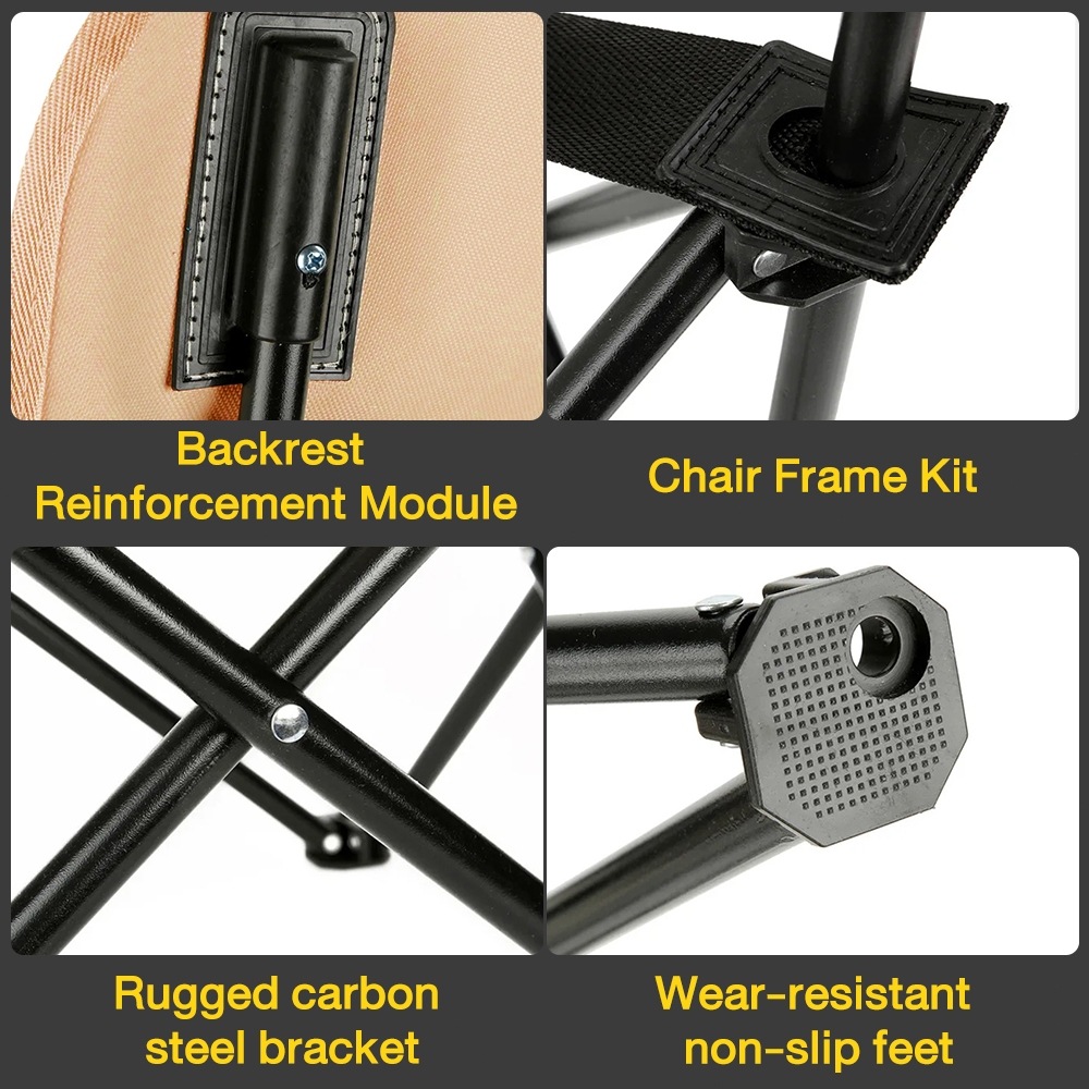 Foldable Camping Chair 150kg Outdoor Large Moon Chair Portable Fishing ...