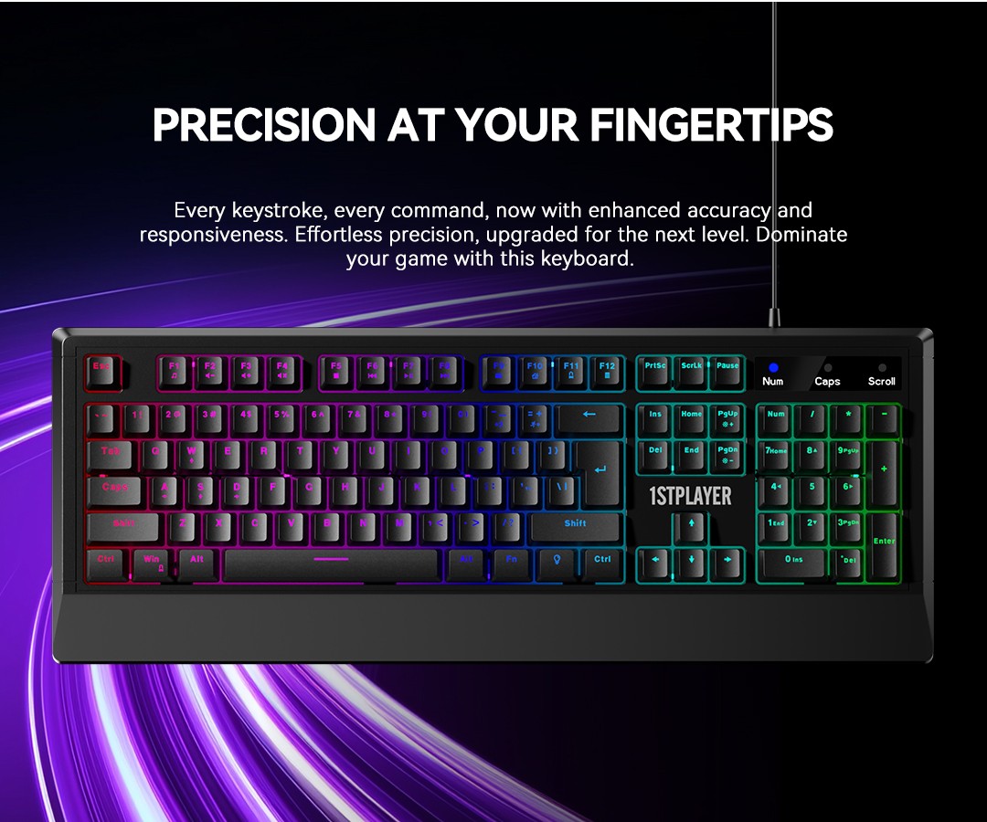 # 1ST PLAYER™️ KT2 Gaming Pack (Keyboard + Mouse + Headset + Mousepad ...