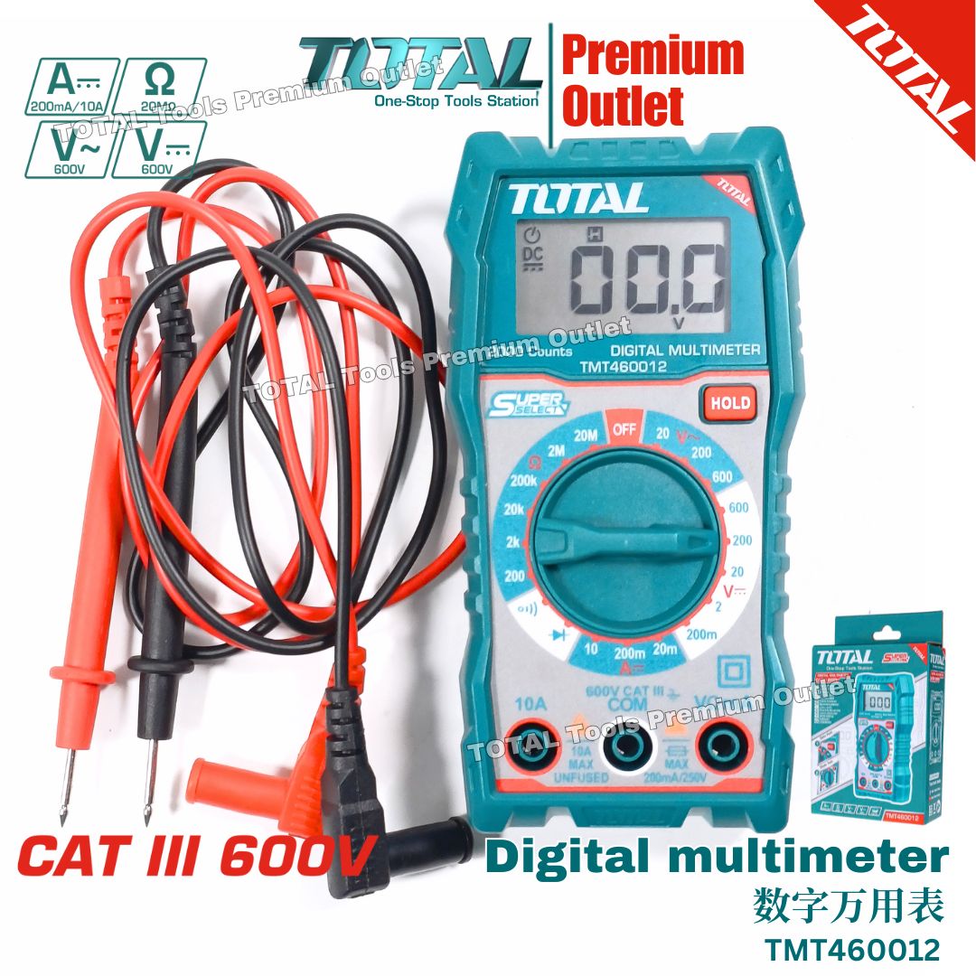 TOTAL Tools 2000 counts LCD Display Digital multimeter 数字万用表 ...