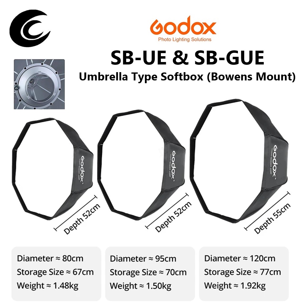Godox SB-UE SB-GUE UL-Box 80cm 95cm 120cm Umbrella Type Octa Softbox ...