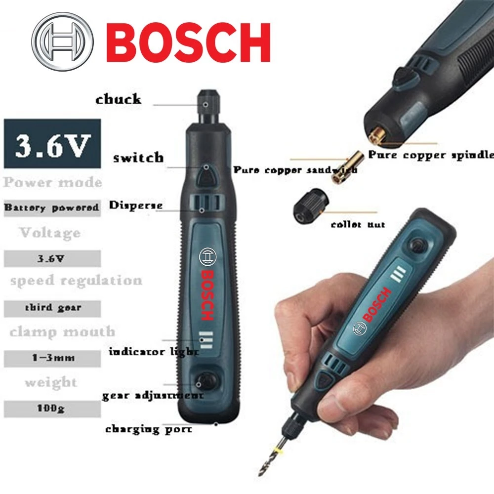 Bosch Mini Grinder Engraver Pen Wireless Electric Jade Carving Set ...
