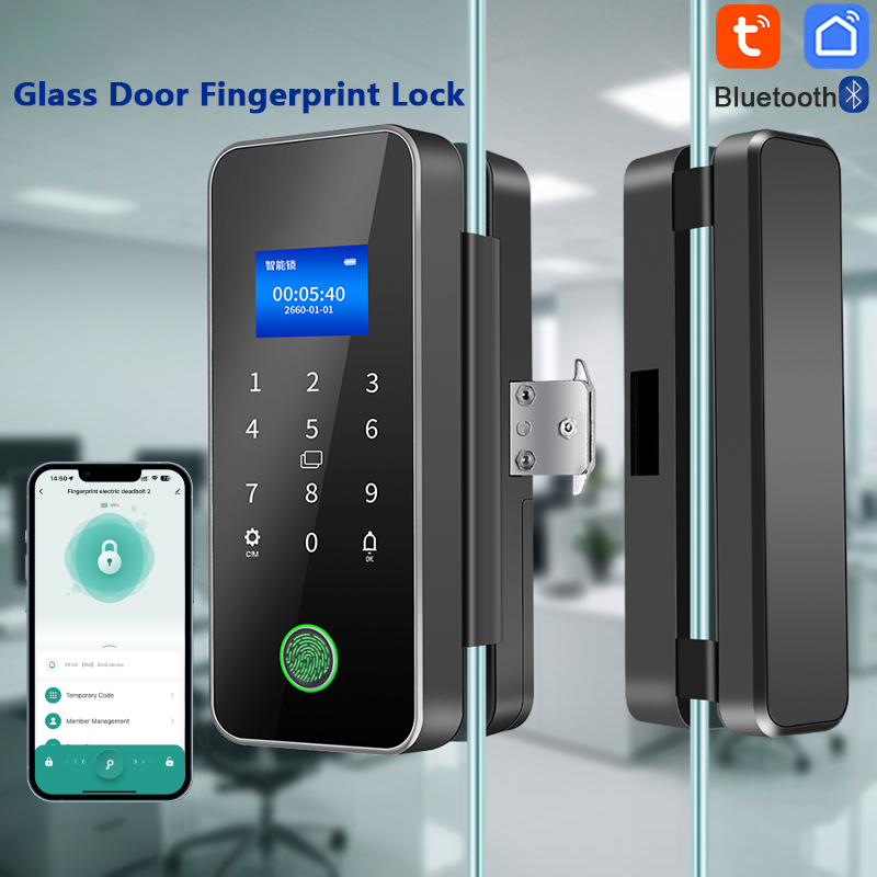 RUBY Smart Door Lock TUYA App Fingerprint Password Card Unlock 5 in 1 ...