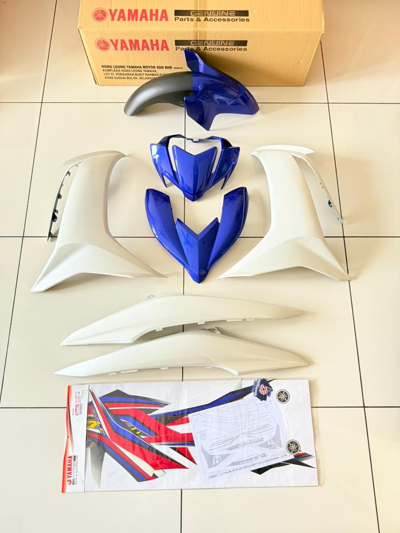 COVERSET ORIGINAL YAMAHA HLY BDK3 LC V8 FUEL INJECTION 5MRO BLUE DPBMC ...