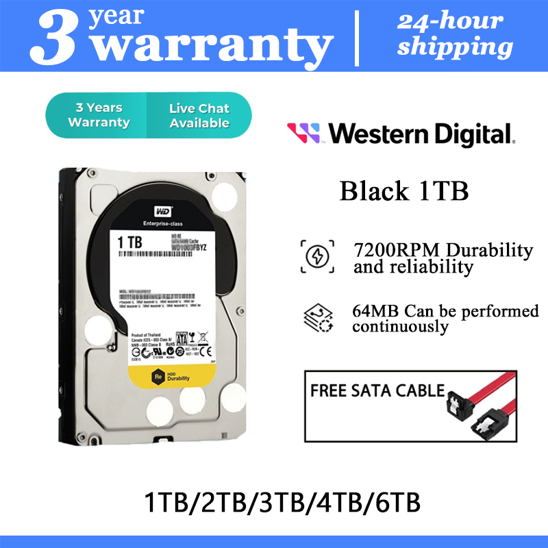 3.5" WD Black Hard Disk Performance Internal Hard Disk 1TB/2TB/3TB/4TB ...