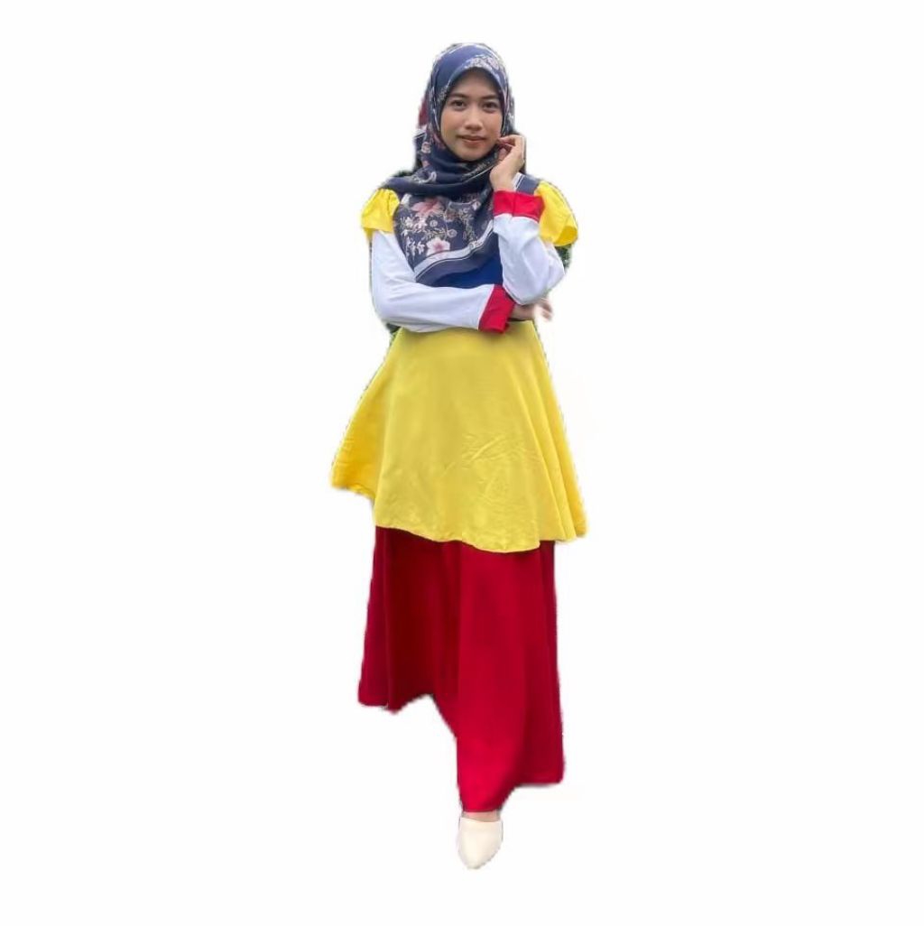 BAJU MERDEKA WANITA MUSLIMAH S/M/L/XL/XXL/XXXL Maxi Dress peplum ...