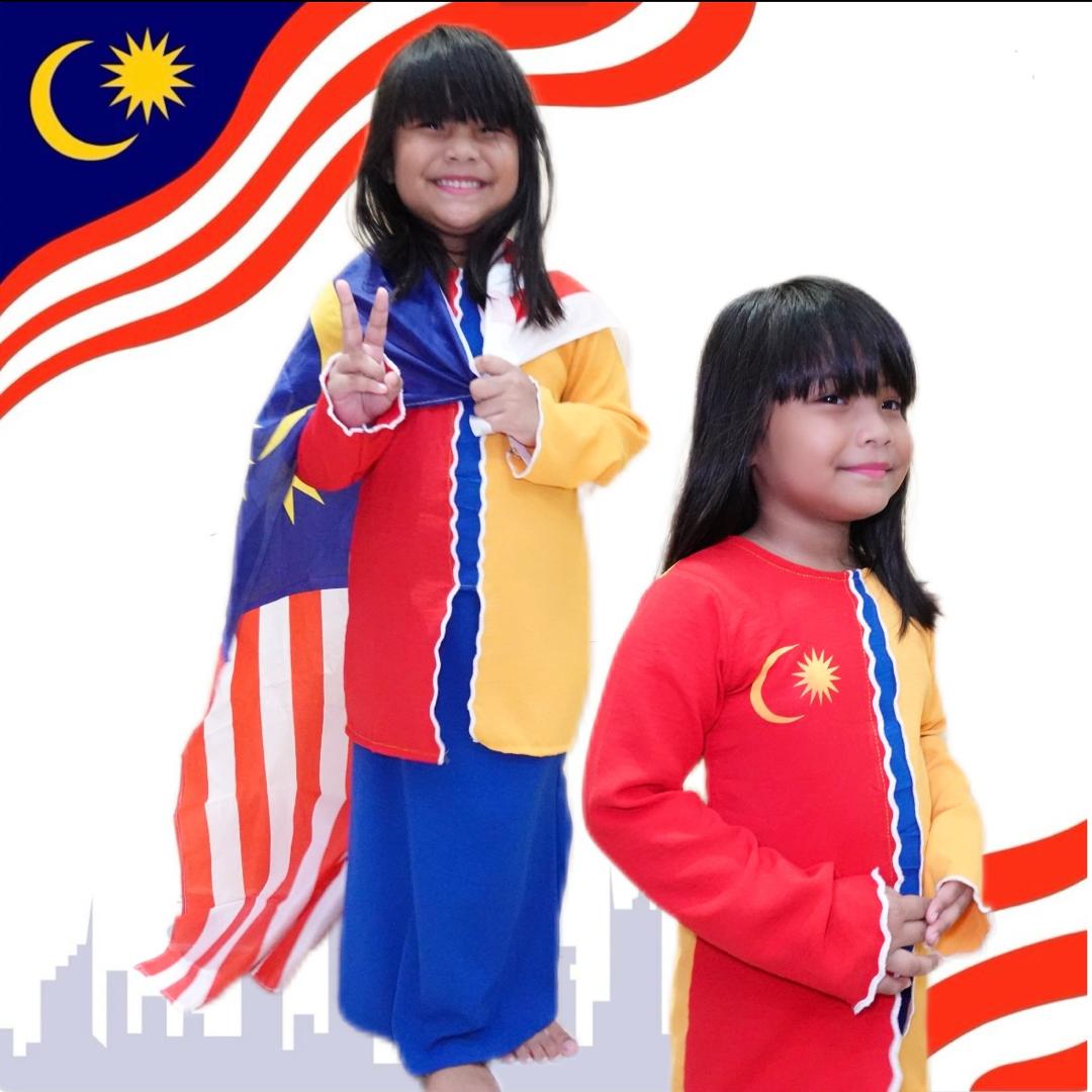 Big sale baju Merdeka Kids Dress | Baju Kanak-Kanak Merdeka Edition ...