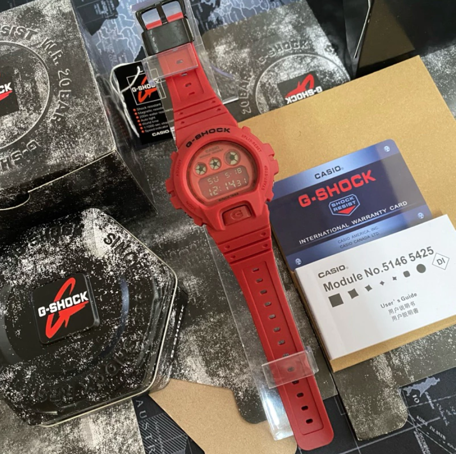 Jam Tangan DW6900 Red Out 35th Anniversary DW 6900 watch digital Dw6900 ...