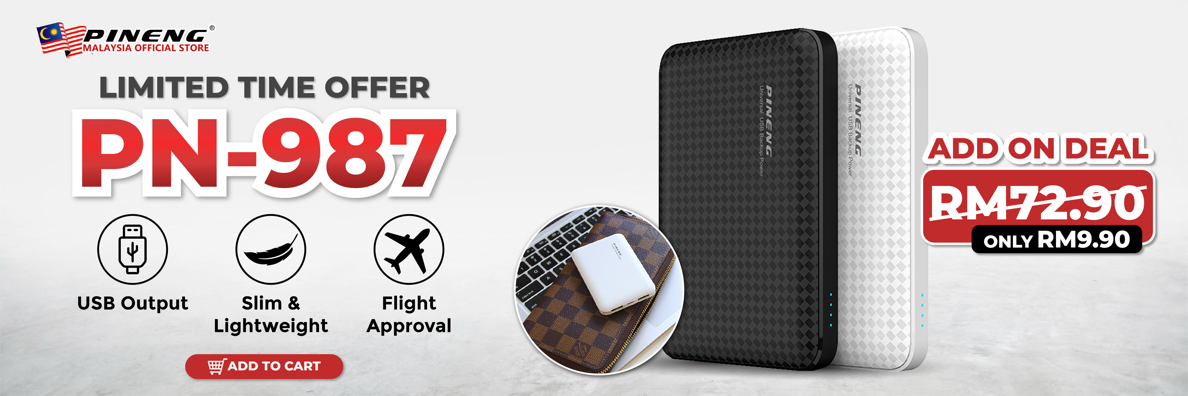 Pineng PN-899PD 18W 30000mAh QC 3.0 + PD 3.0 Fast Charging Portable ...