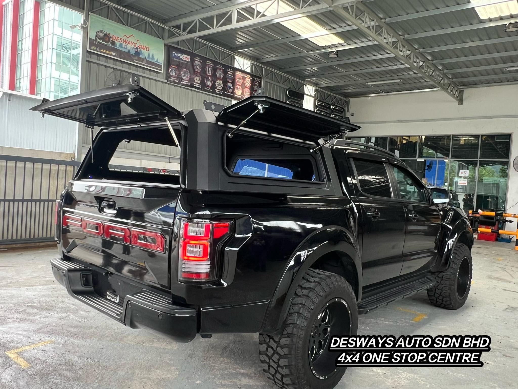 FORCE 4WD METAL V1 CANOPY With Tempered Glass- Ford Ranger T6/T7/T8 /T9 ...