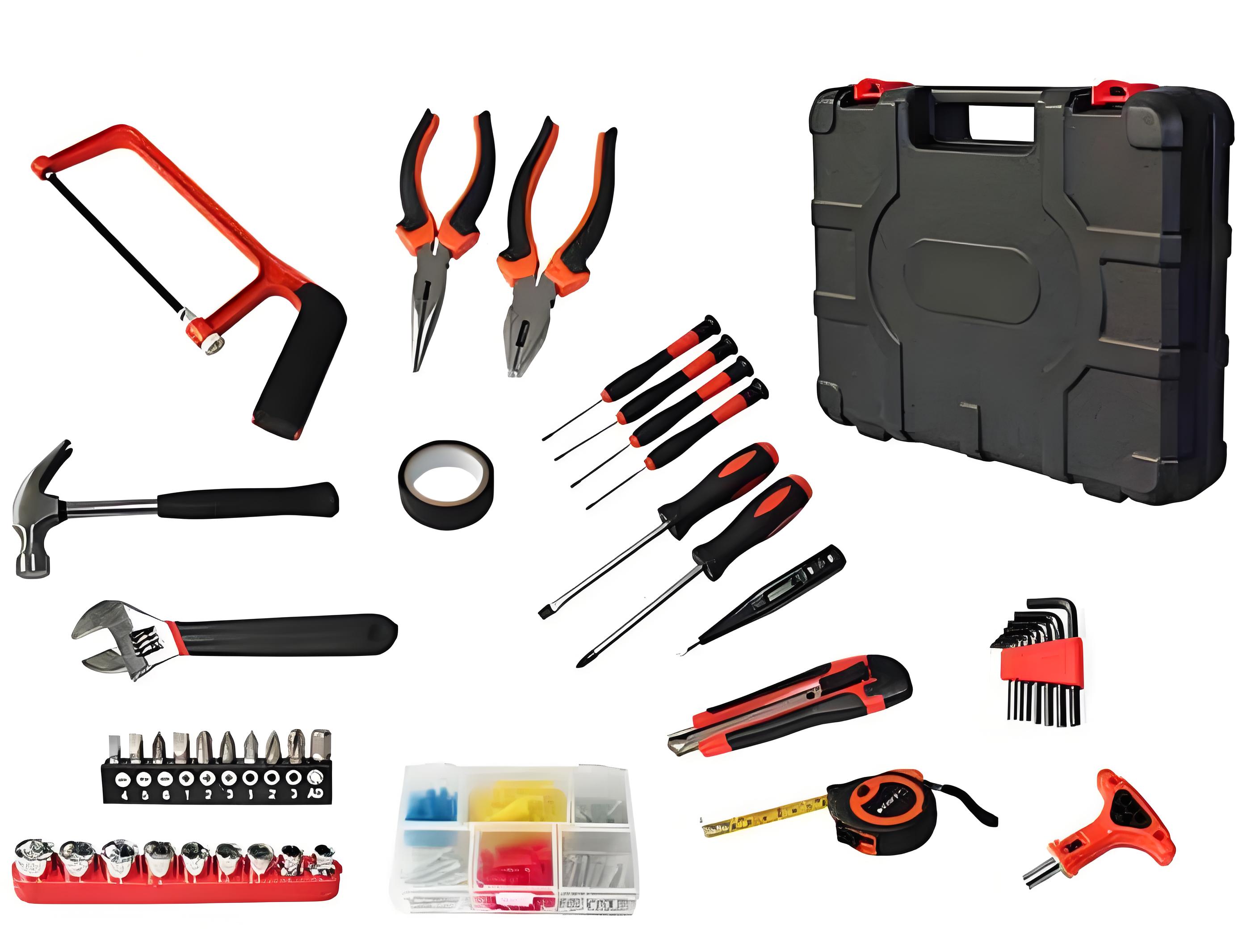 REAIM 30/62/82 PCS Tools Set Tool Box Hand Tools Kit For Car Bike ...