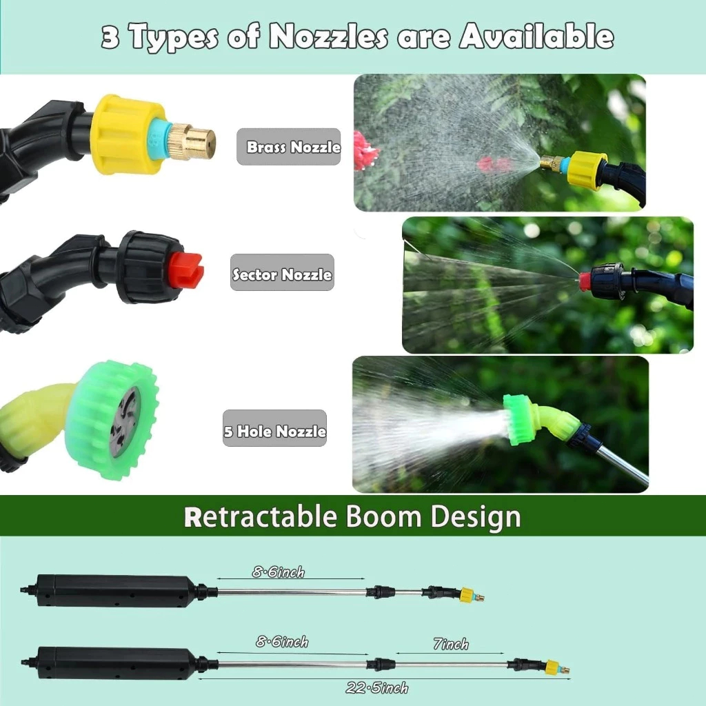 REAIM Knapsack Sprayer 5L/8L Electric Pam Racun Tong Racun Sprayer ...