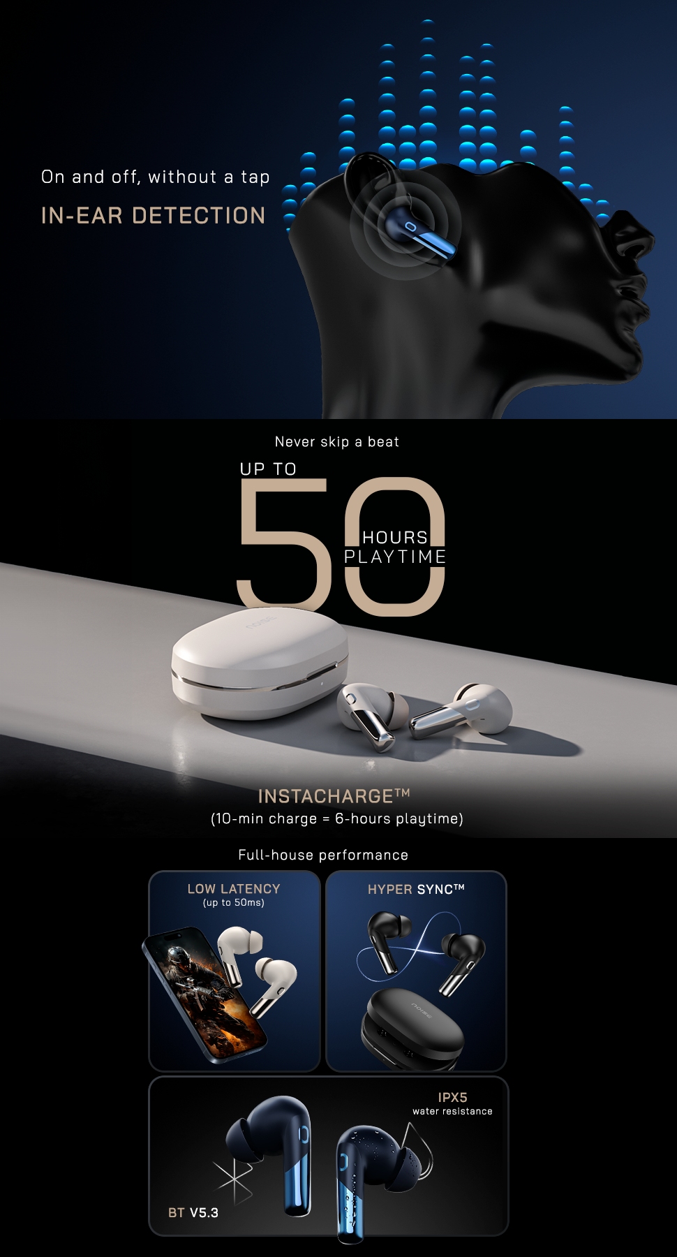 Noise Buds Xero Fon Telinga TWS Truly Wireless Bluetooth Earbuds ...