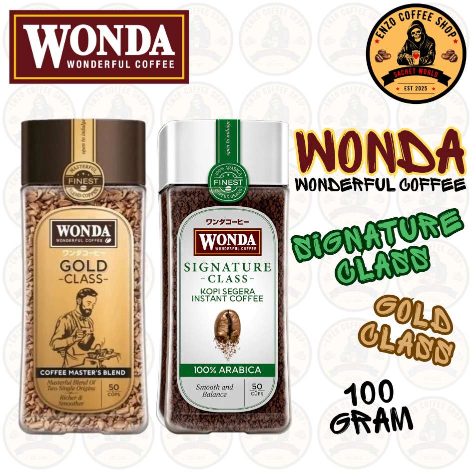 WONDA INSTANT WONDERFUL COFFEE / GOLD CLASS & SIGNATURE CLASS / JAR 100 ...