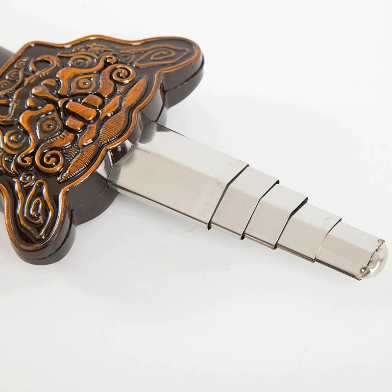 Retractable Toy Sword Stainless Steel Foldable Safe Practice Sword ...