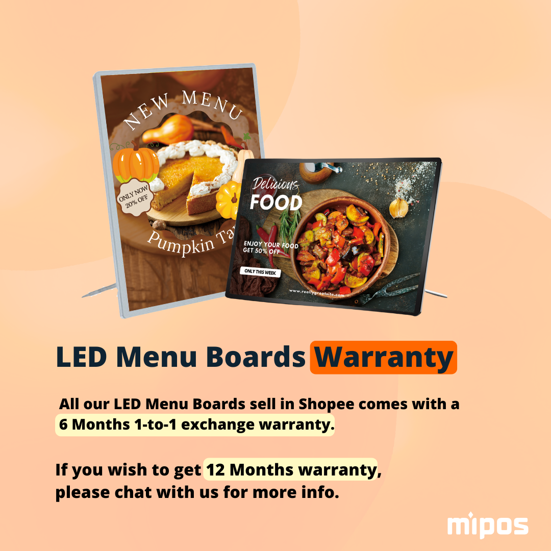 LED Menu Board A2 A3 A4 | Table LED Lightbox Menu | Countertop Wall ...