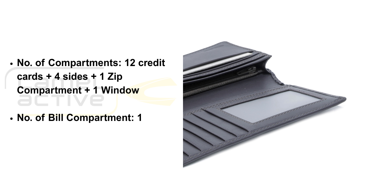 [Best Buy] camel active Genuine Leather Men's Long Wallet 12 Card ...