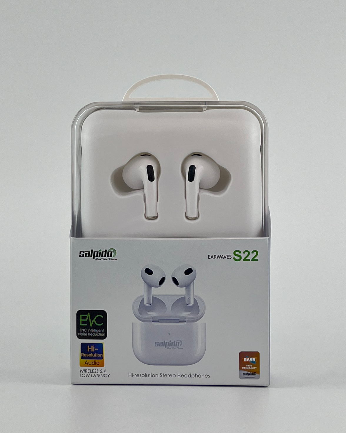 SALPIDO Original EARWAVES S22 Bluetooth Wireless HI-RESOLUTION STEREO ...