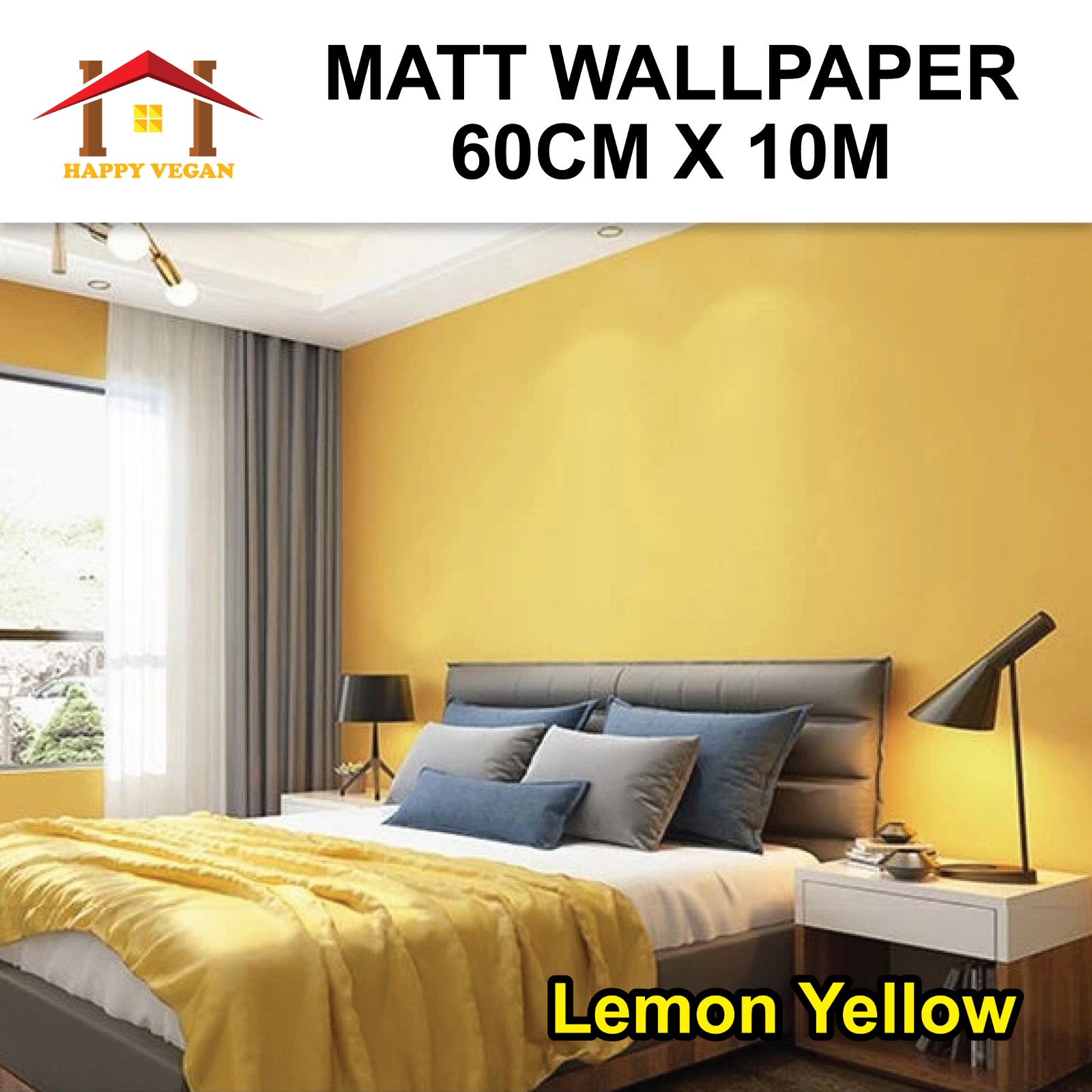 60cm*10 meter Matt Colour Wall Sticker Pure Colour Wall Plain Colour ...
