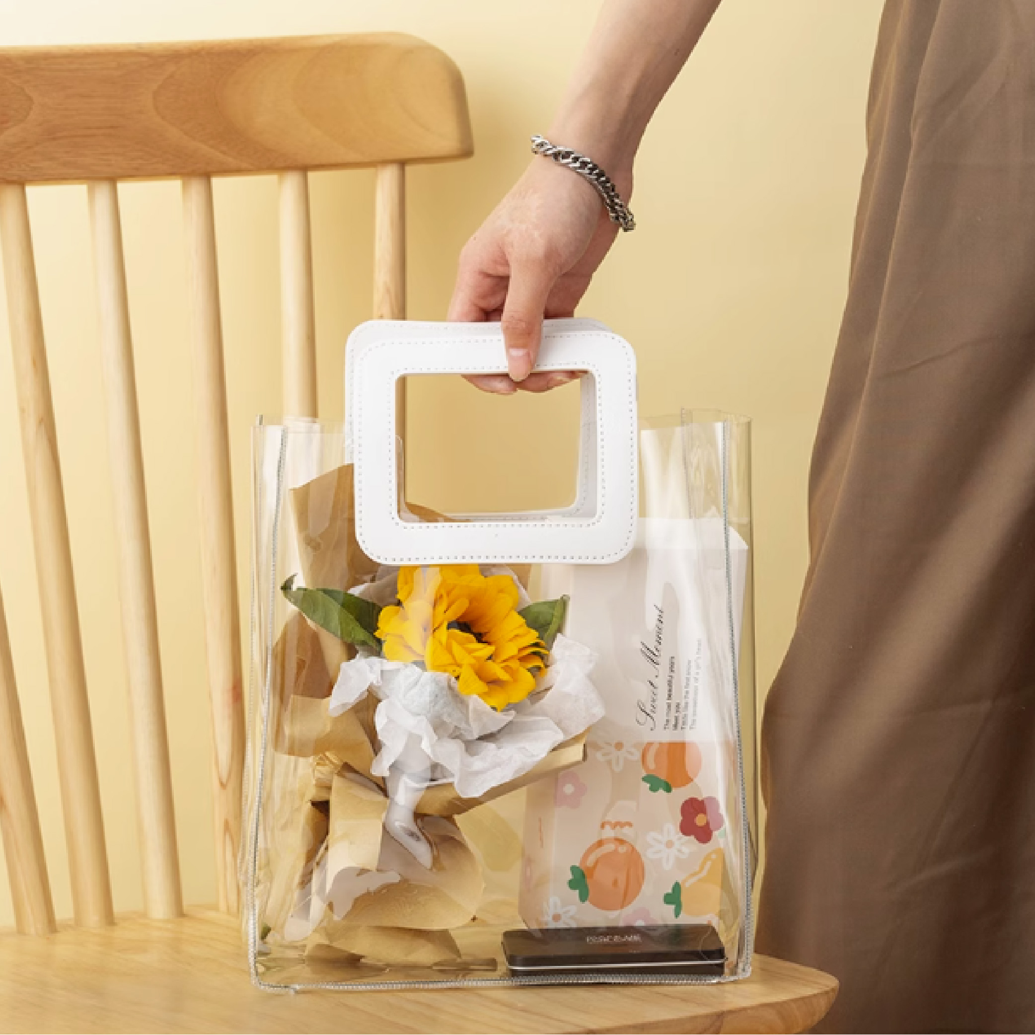 ZoomPack Birthday Party PVC Handle Tote Bag Gift Transparent Packaging ...