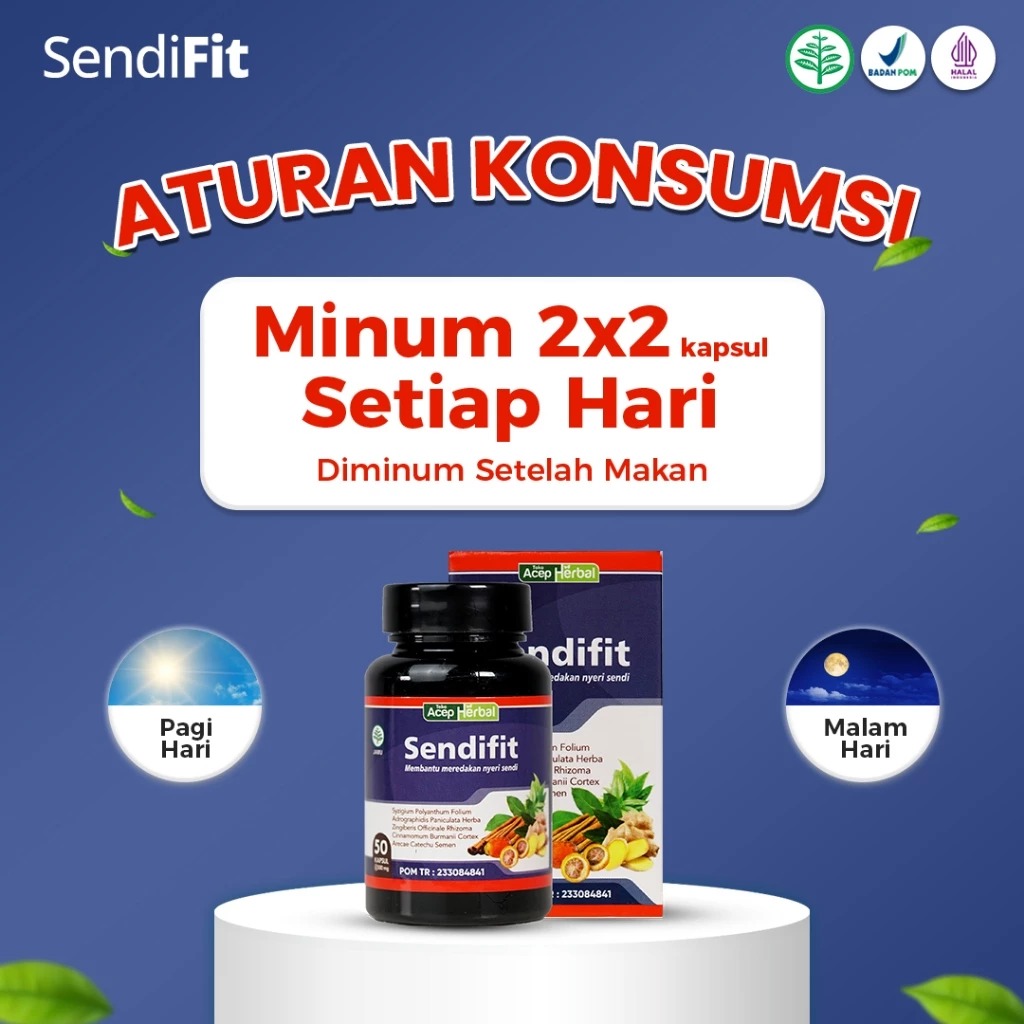 SendiFit Ubat Sendi Dan Lutut | Kapsul Saraf Herba | Gout Supplement ...