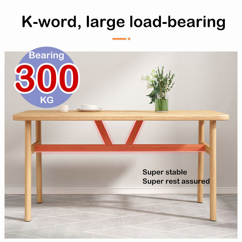 🍽️Wooden Dining Table Modern Meja Kitchen Solid Wood Home Dinner Table ...