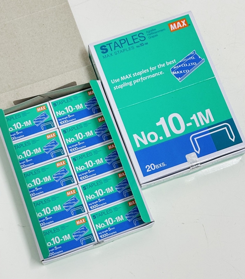 MAX STAPLES No.10-1M ORIGINAL (READY STOCK) FOR THE BEST STAPLING ...