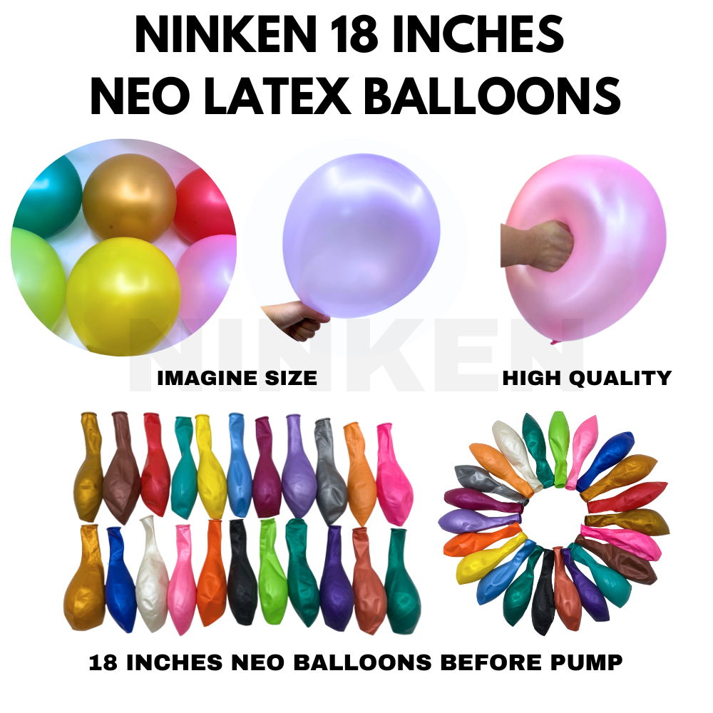 1 Pc 18 Inches High Quality Ninken Neo Latex Balloons Belon Balloon ...