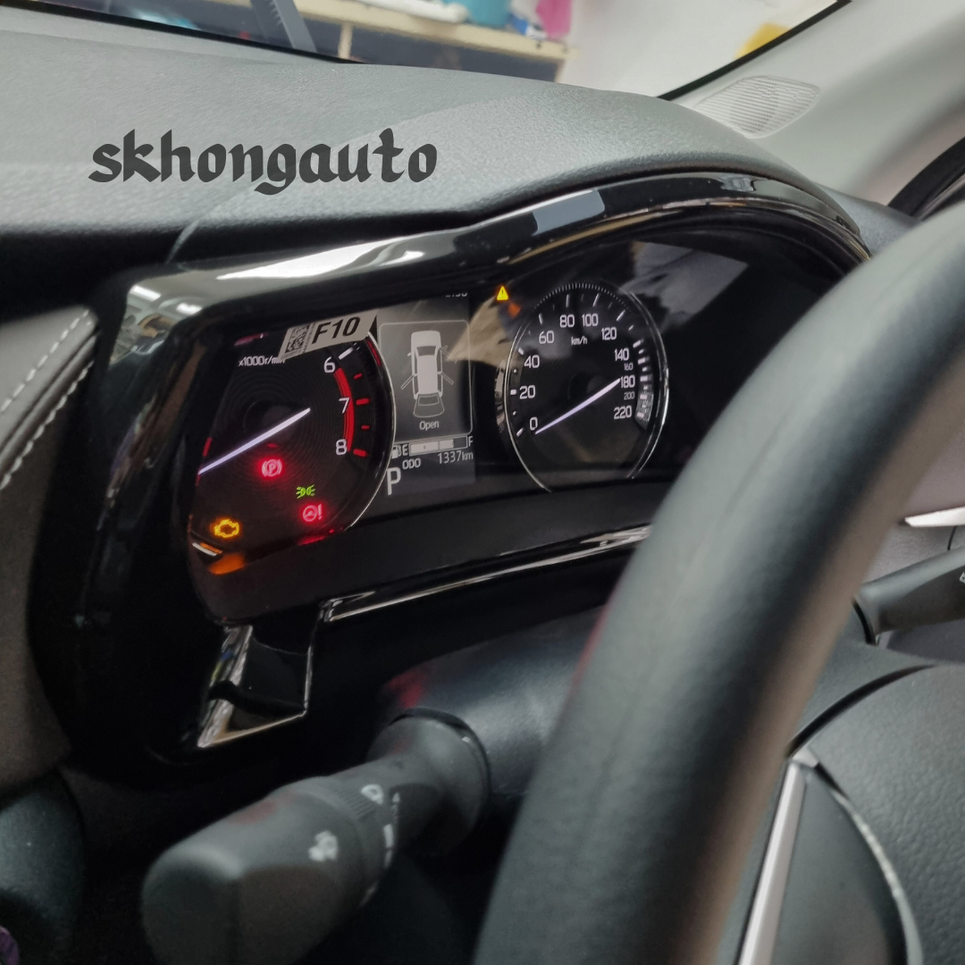 Toyota vios 2023-2024+ ac100 new car meter frame garnish frame forged ...