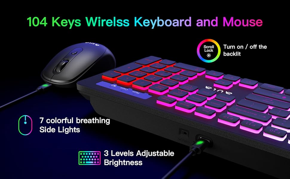 AULA AC308 Wireless Keyboard Mouse Set / AULA AC208 3 in 1 Keyboard and ...