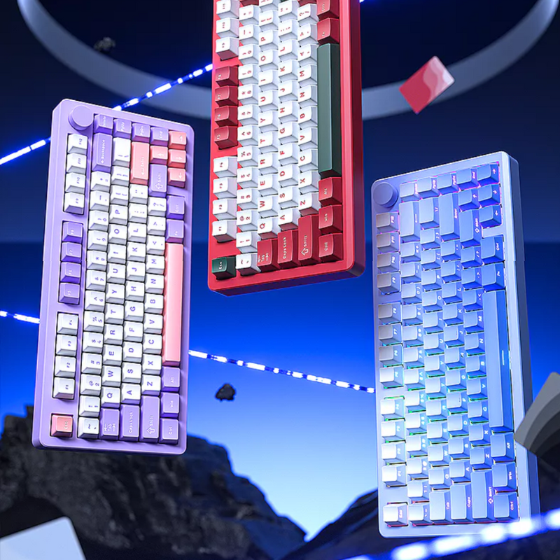 LEOBOG Hi8SE Mechanical Keyboard 3 Mode AlluminumAlloy Hot-Swappable ...