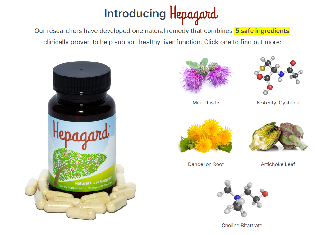 [GENUINE] HEPAGARD - Natural Liver Support Supplement - Non-GMO, Gluten ...