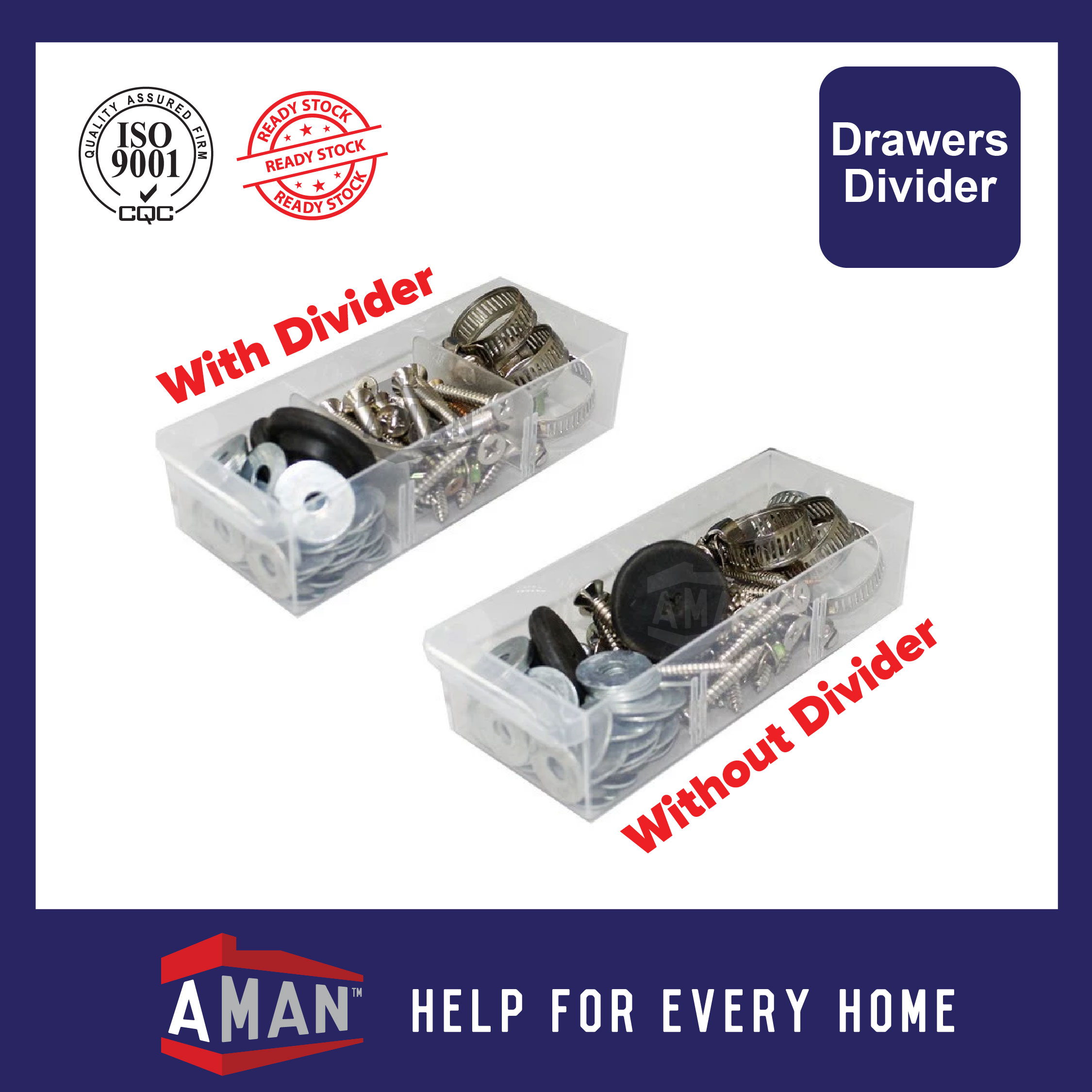 Divider Pieces Partition Multi-Uses Cabinet Spare Part Drawer Storage ...