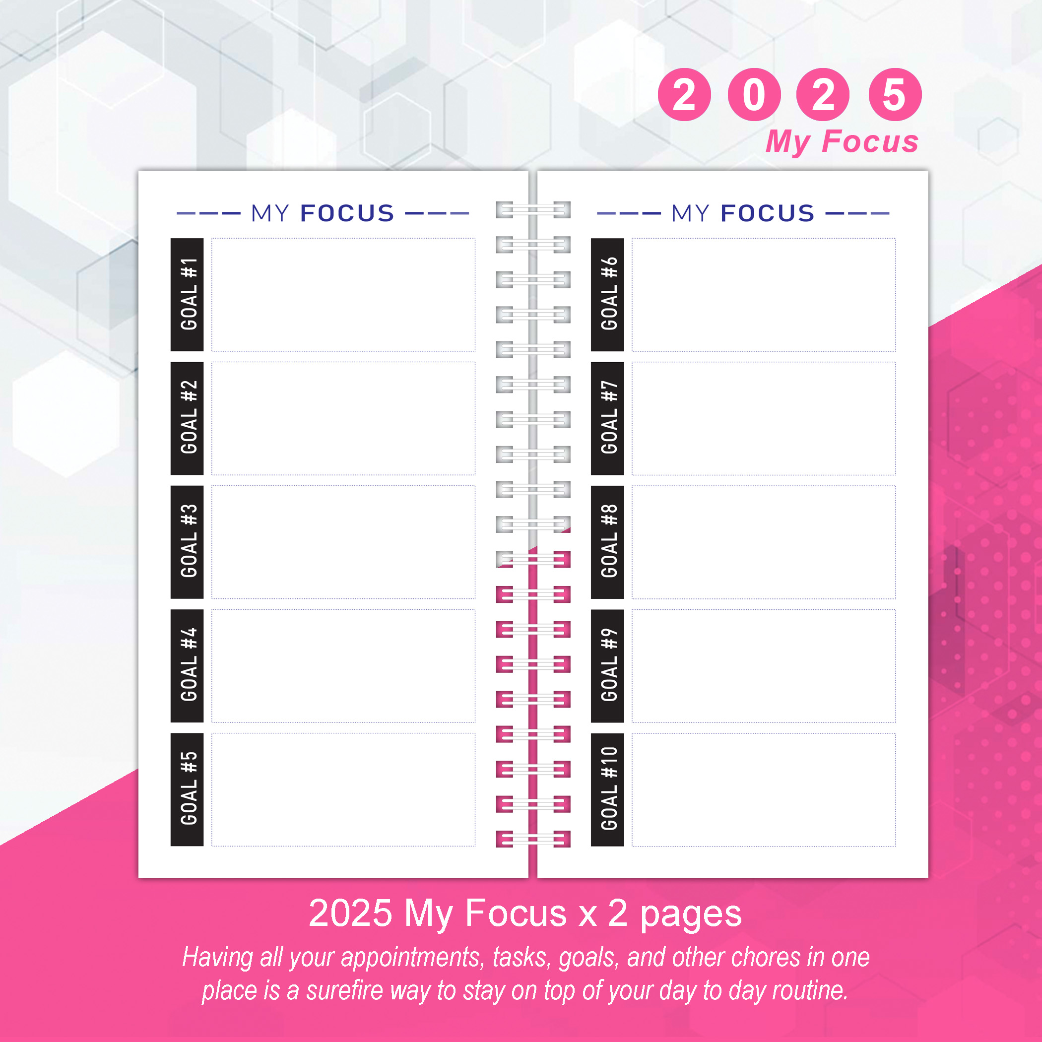 2025 Slim Wire O spiral planner diary week month year planner Journal ...