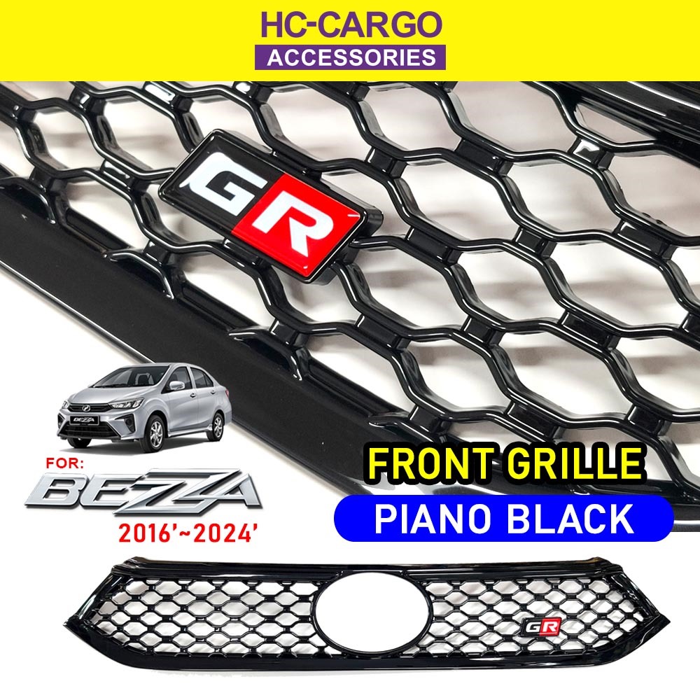 Perodua Bezza Facelift 2020 - 2024 B300 GR Honeycomb Grille Glossy ...
