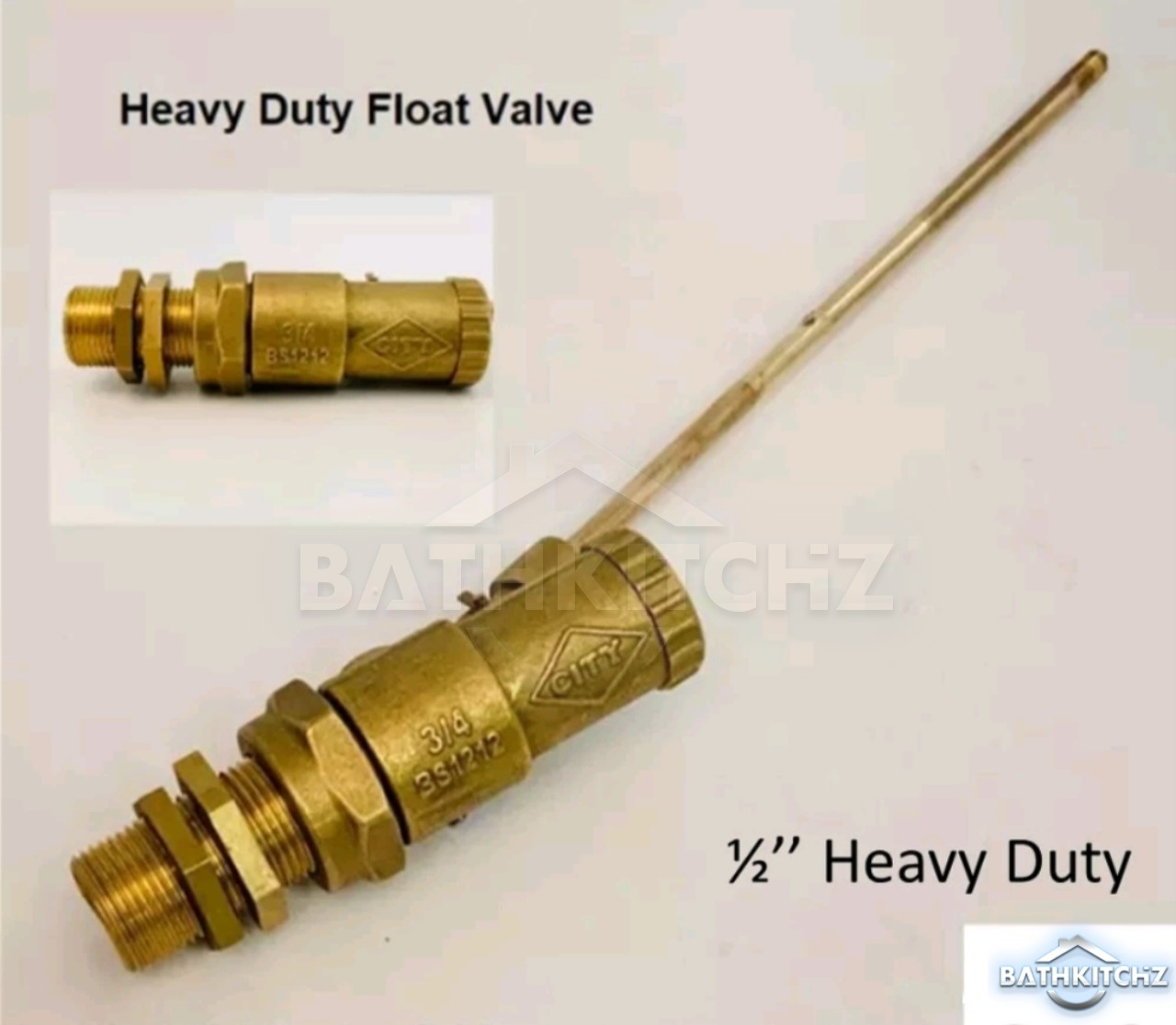 CITY Brass Float Valve Water Tank Heavy Duty Copper Ball Valve Tembaga ...