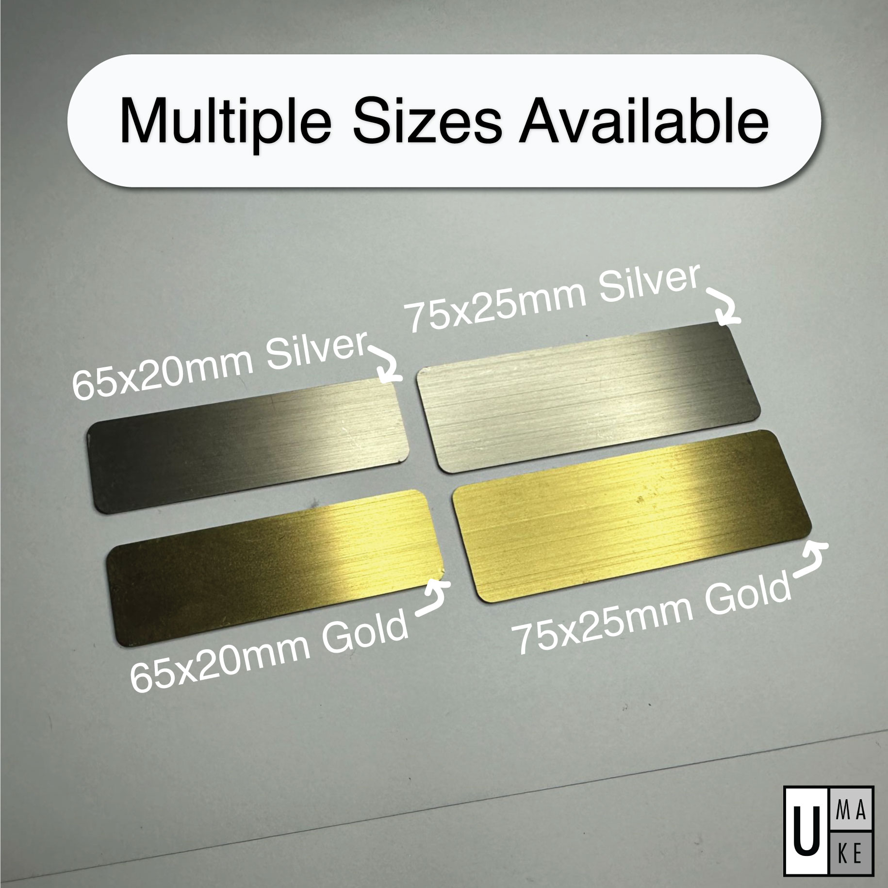 Gold Silver Metal Stainless Steel Plain Name Tag 1mm Thickness Resin ...