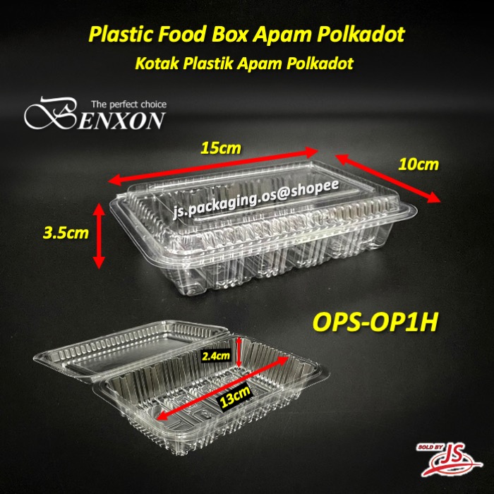 OPS-OP1H Benxon Disposable Plastic Box Apam Polkadot Plastic Tray ...