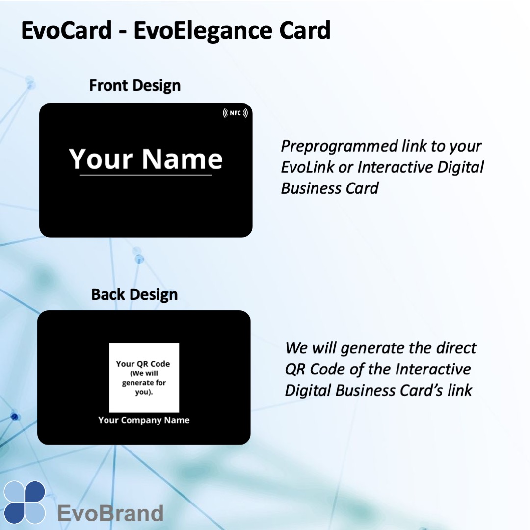 EvoCardLink | EvoElegance Card | NFC Digital Business Card | NFC Name ... EvoCardLink | EvoElegance Card | NFC Digital Business Card | NFC Name ...