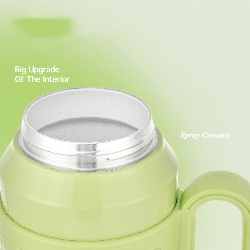 Cille Dodge 900ml Mug Design With Straw Handheld Ceramic Liner ...