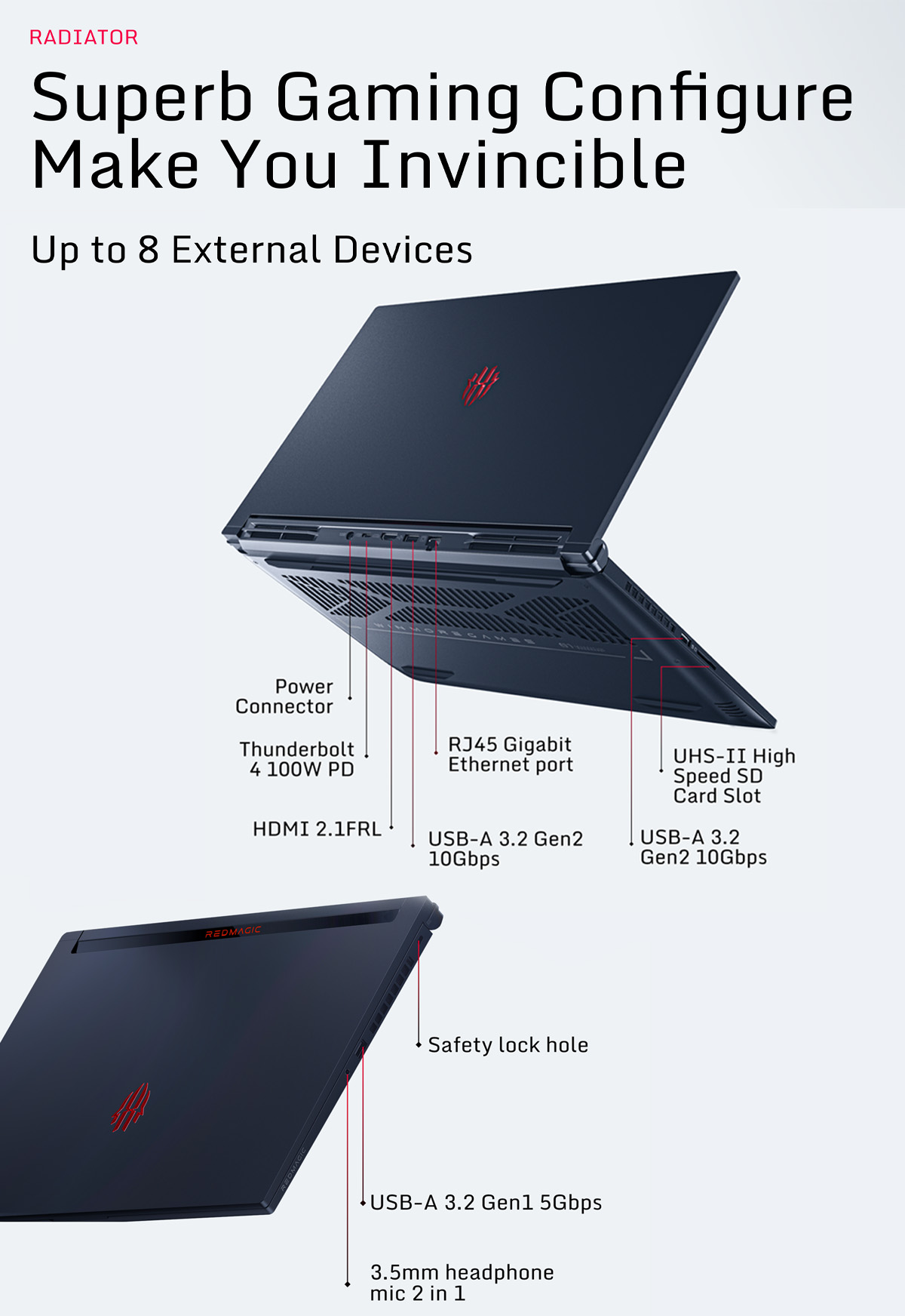 REDMAGIC Titan 16 Pro | Intel i9-14900H | GeForce RTX™ 4060 | 16" 2.5K + 240Hz | All-metal ...