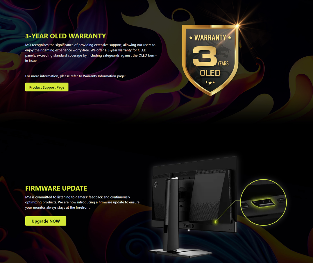 MSI MAP 271QPX QD-OLED (27"/ Flat / QD-OLED / 2560x1440 (WQHD) / 360Hz ...