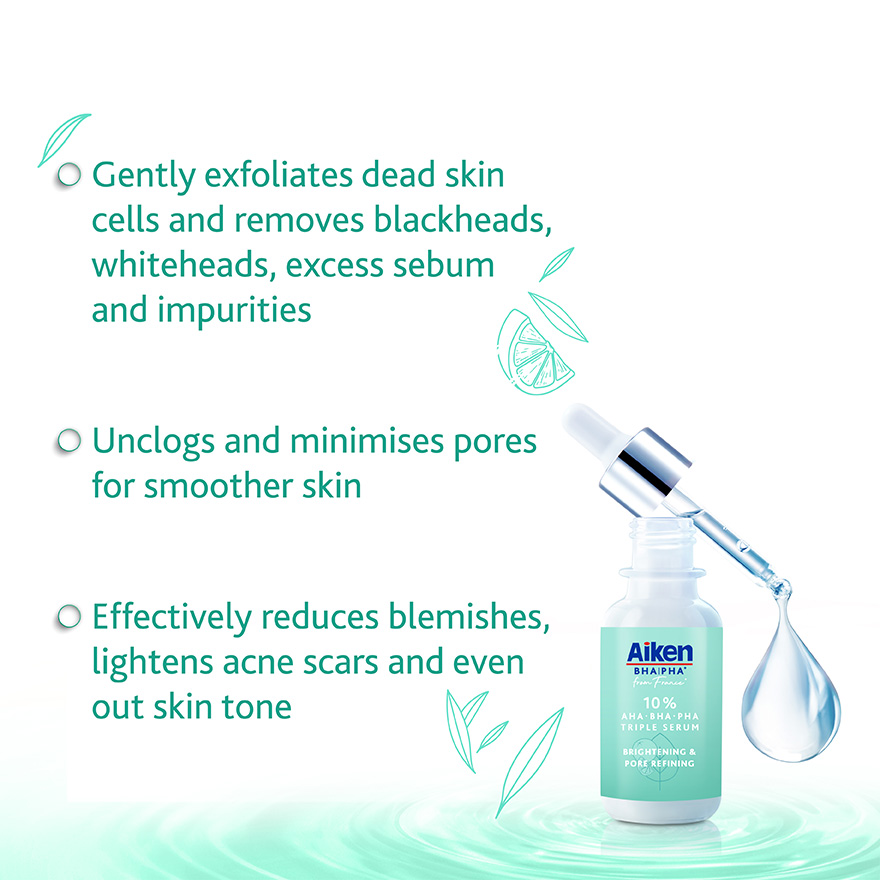 AIKEN BHA PHA Complete Set | Exfoliating Gel Cleanser Clay Mask ...