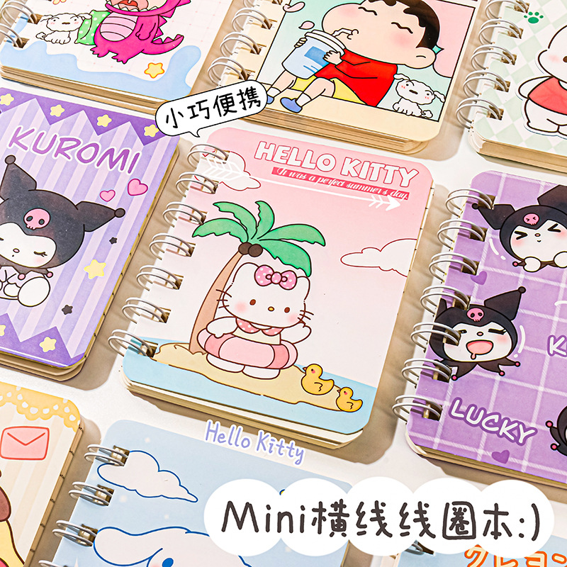 Whitespace Cute Sanrio Mini Ring Notebook Kids Small Book Buku Nota ...