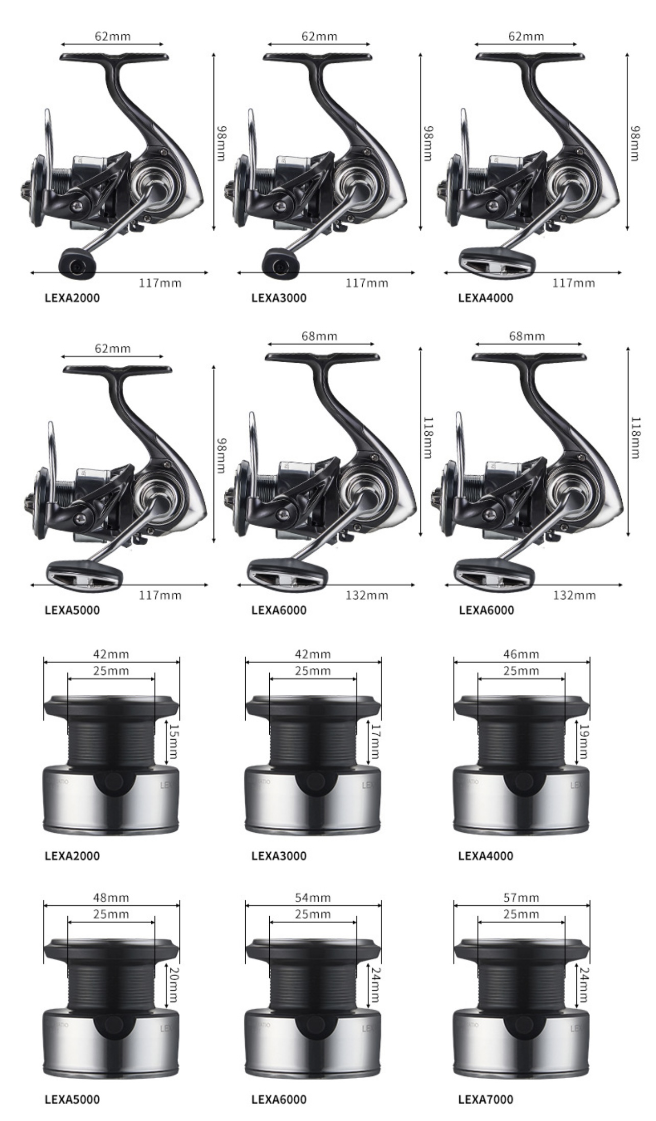 DEUKIO LEXA PRO FULL METAL SPINNING REEL SCREW IN HANDLE RATIO 5.2:1 | Shopee Malaysia