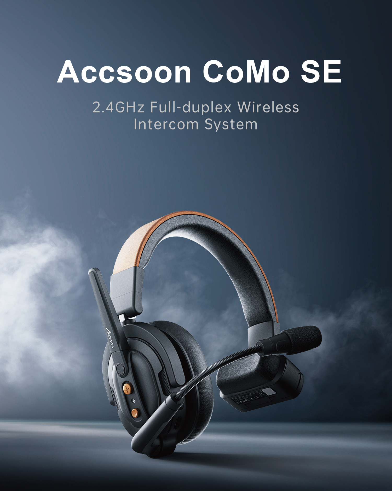 Accsoon CoMo SE Full-Duplex 5-Person Wireless Intercom System (2.4 GHz ...