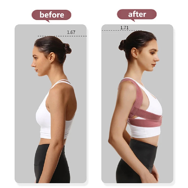 Back Support Belt Posture Shoulder Correction Align Relieve Pain UNISEX ...