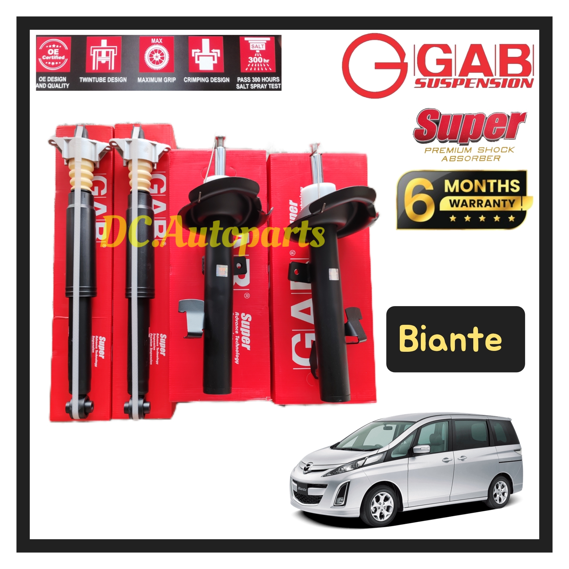 ORIGINAL SUPER GAB MAZDA BIANTE 2012> PRESENT ABSORBER FRONT OR REAR ...